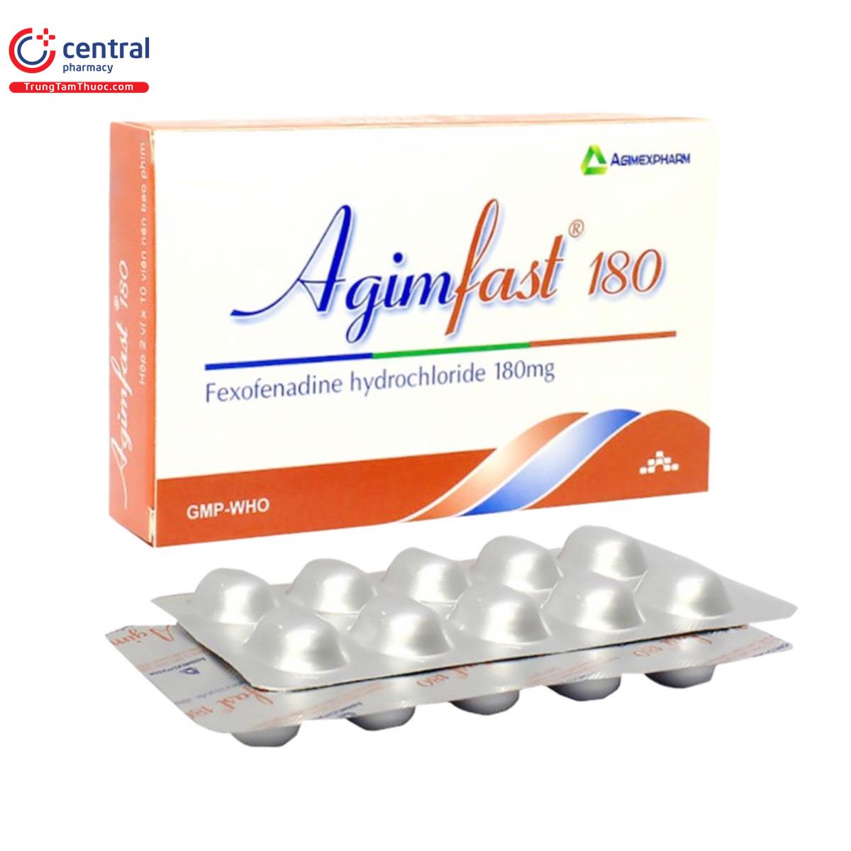 Thuốc Agimfast 180: Điều trị các tình trạng viêm mũi dị ứng