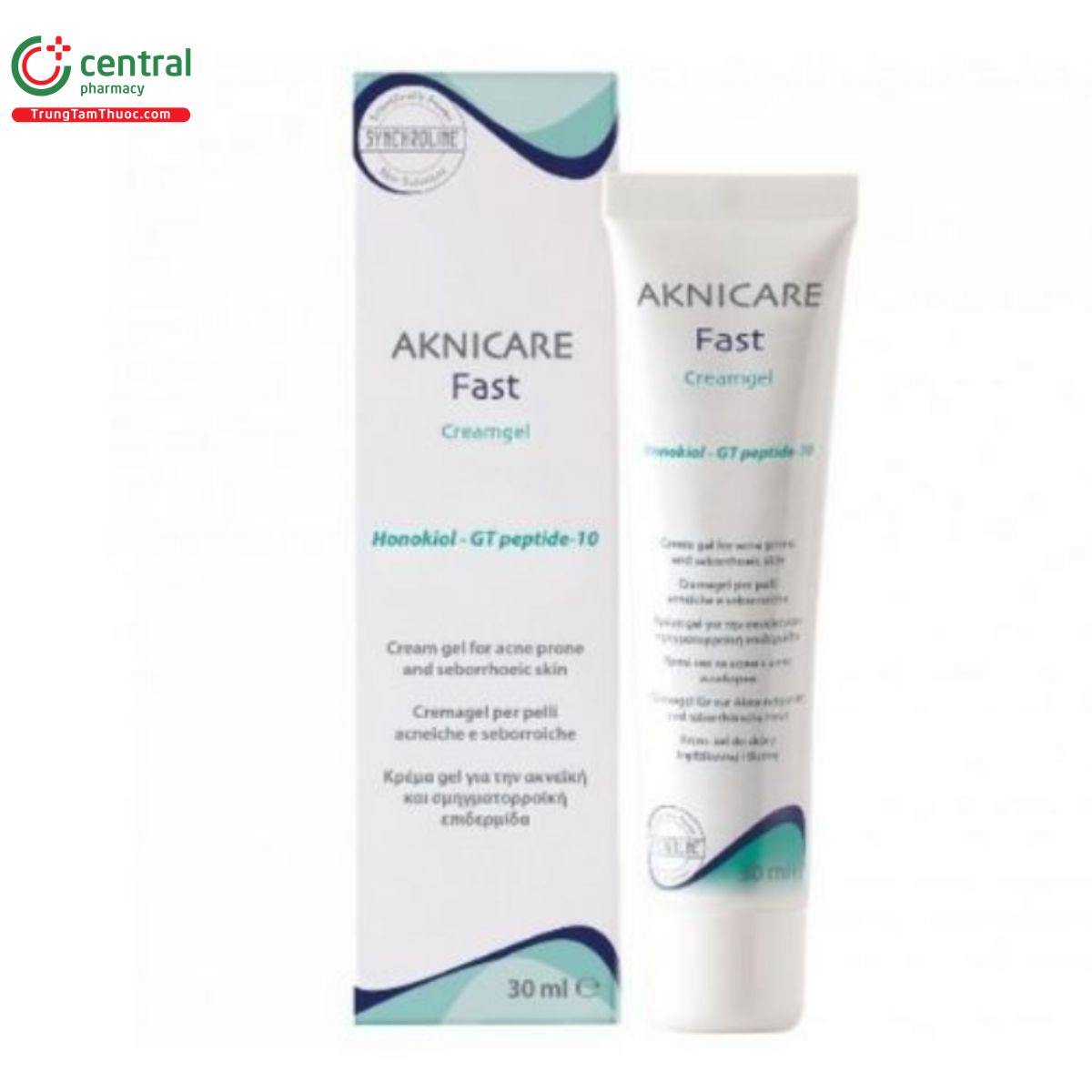 Aknicare Fast CreamGel 30ml kem dưỡng da trị mụn, giảm tiết bã nhờn