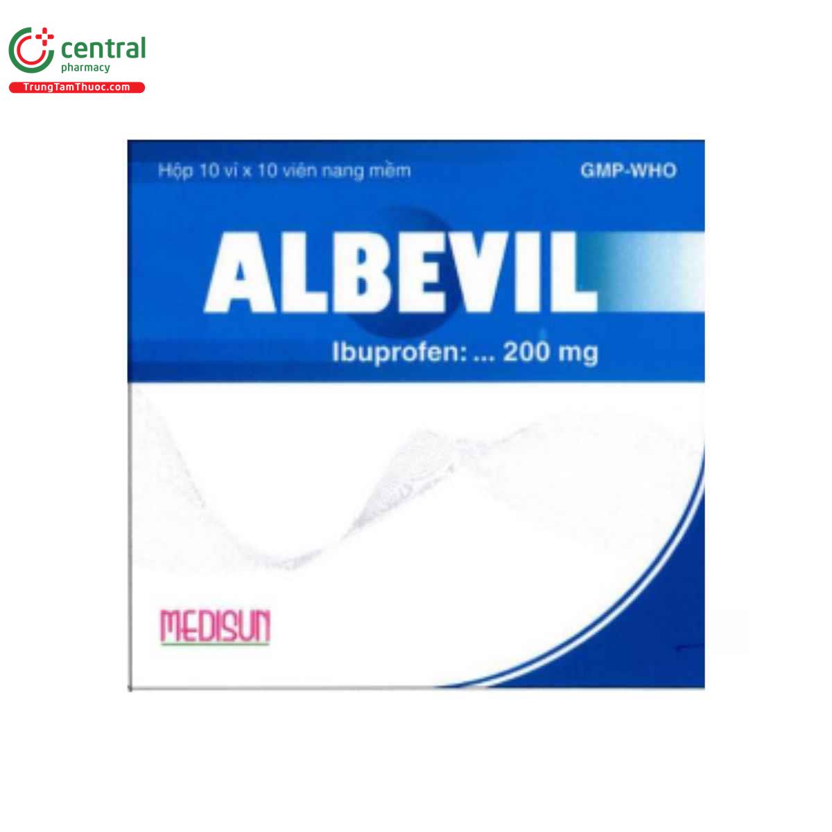 Thuốc Albevil 200mg trị đau bụng kinh, đau đầu, chống viêm khớp dạng thấp