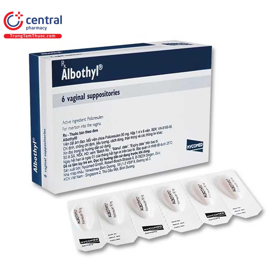 [CHÍNH HÃNG] Thuốc Albothyl điều trị tại chỗ nhiễm khuẩn âm đạo