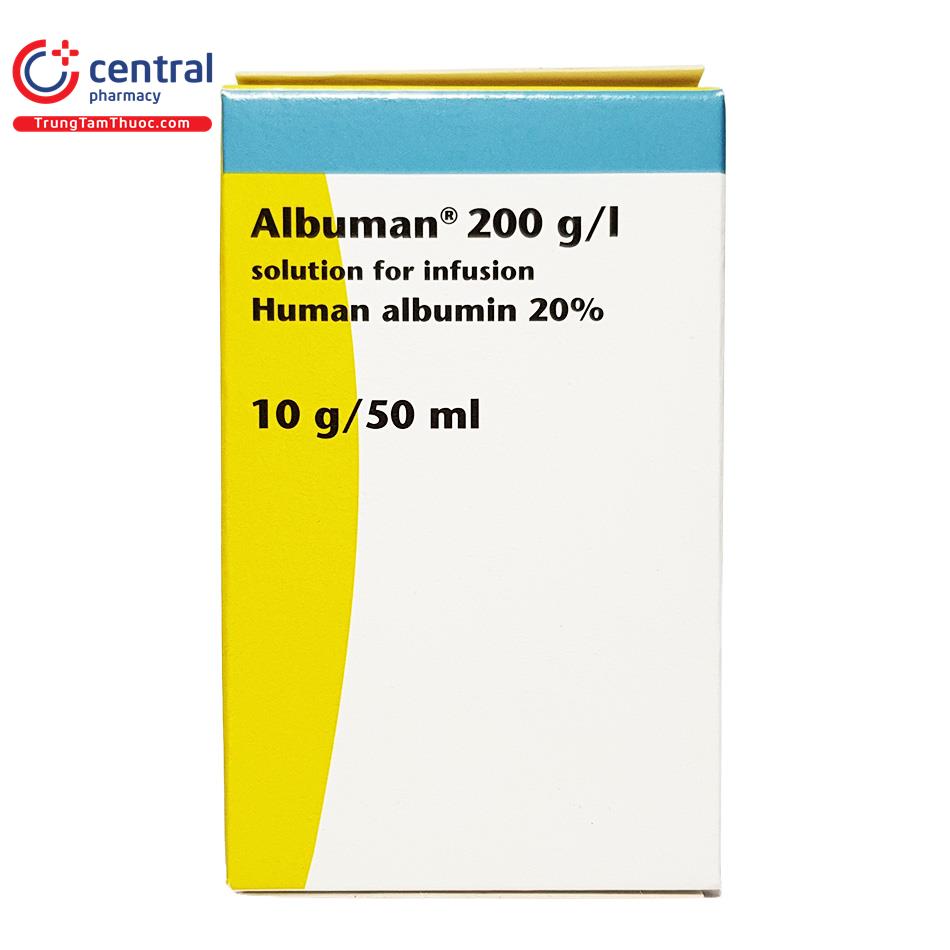 [CHÍNH HÃNG] Thuốc Albuman 200g/l giúp ổn định tuần hoàn máu