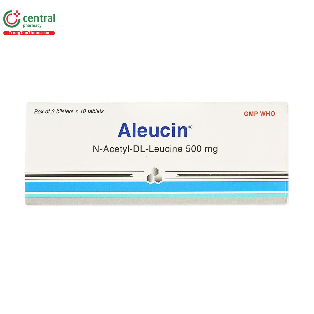 Thuốc Aleucin 500mg điều trị các cơn chóng mặt, hoa mắt