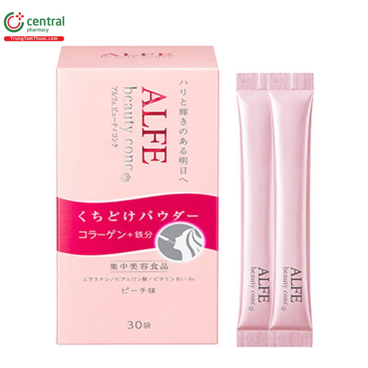 Alfe Beauty Conc (gói) - bổ sung collagen, dưỡng chất cho da căng mịn