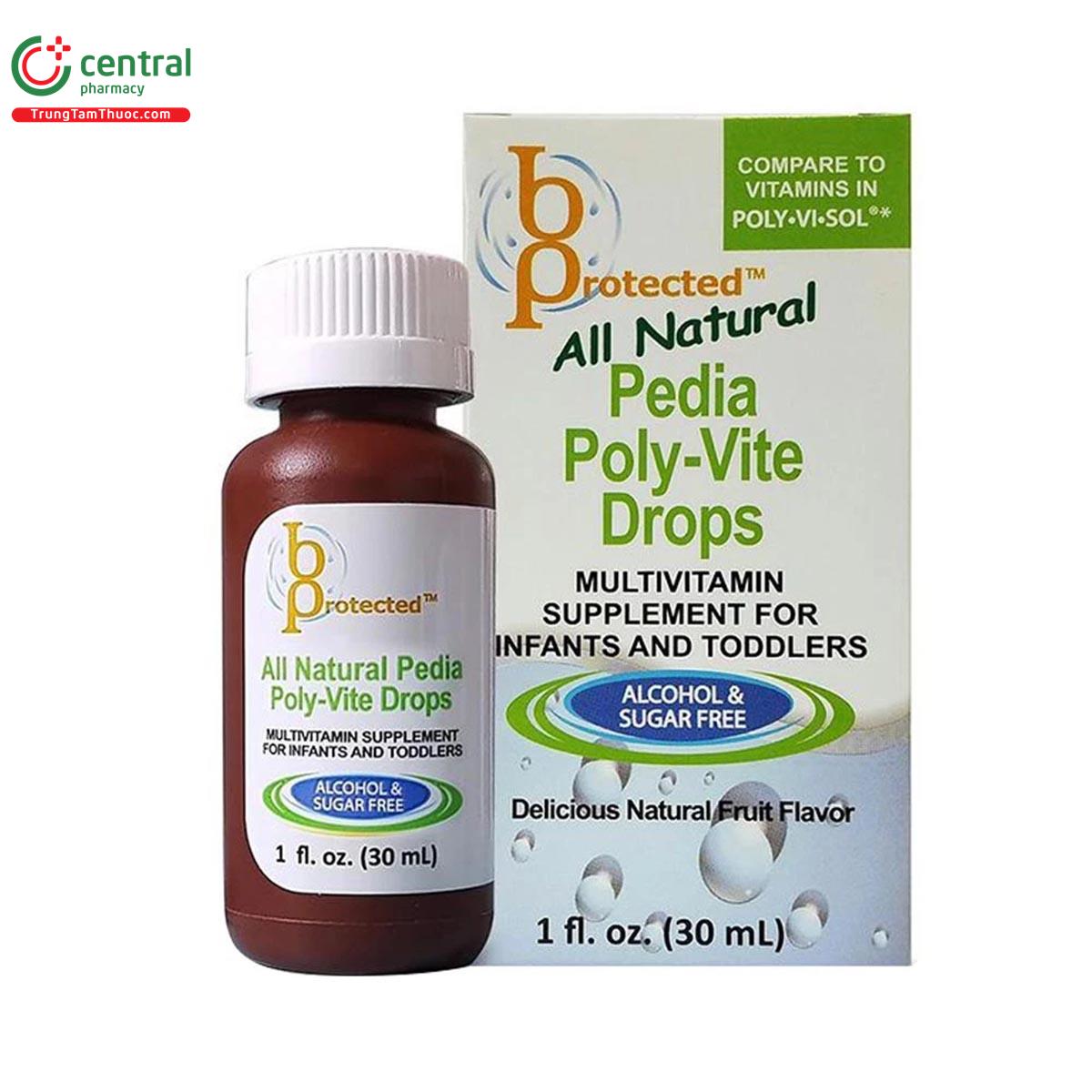 Thuốc All Natural Pedia Poly-Vite Drops 30ml - Tăng cường đề kháng