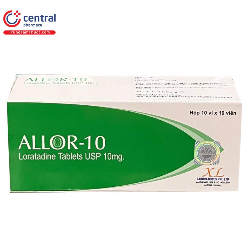 [CHÍNH HÃNG] Thuốc Allor-10 điều trị dị ứng và mề đay