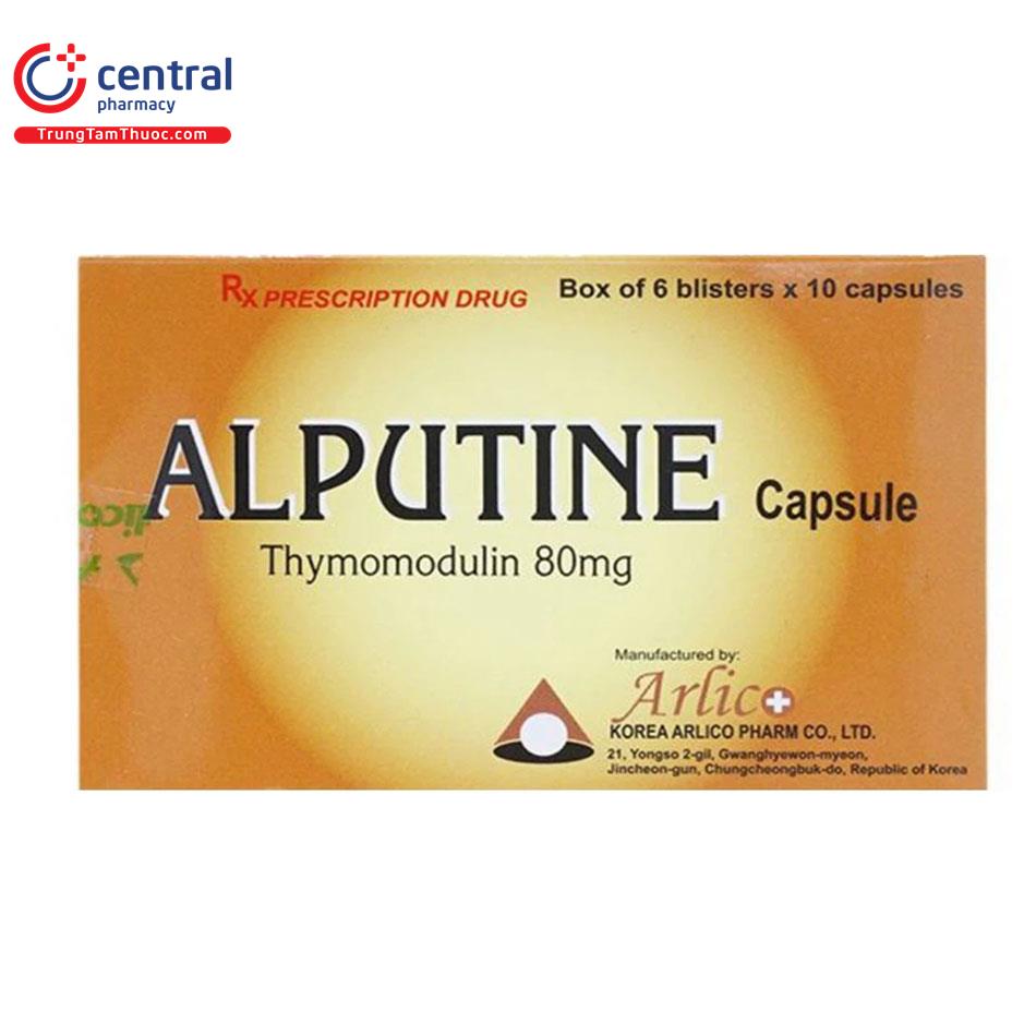 Thuốc Alputine 80mg Capsule hỗ trợ điều trị viêm đường hô hấp