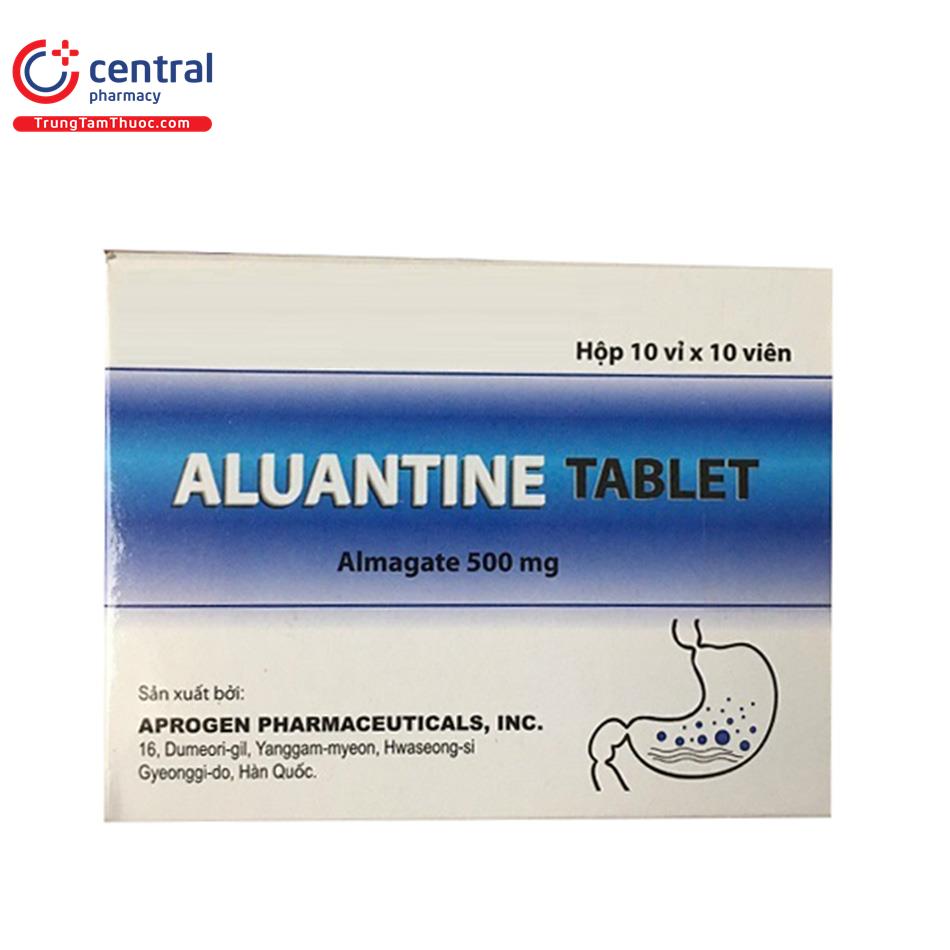 [CHÍNH HÃNG] Thuốc Aluantine tablet 500mg chỉ định viêm dạ dày