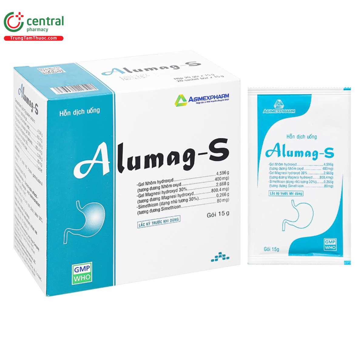 Thuốc Alumag-S điều trị viêm loét dạ dày, trào ngược dạ dày thực quản