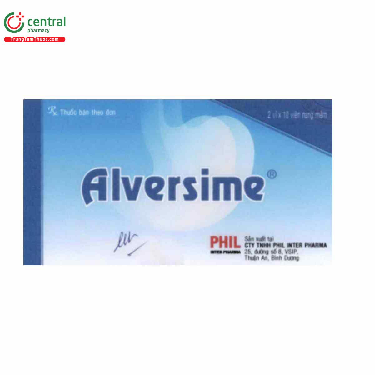 Thuốc Alversime điều trị đầy hơi, co thắt cơ ruột bụng giá bao nhiêu?