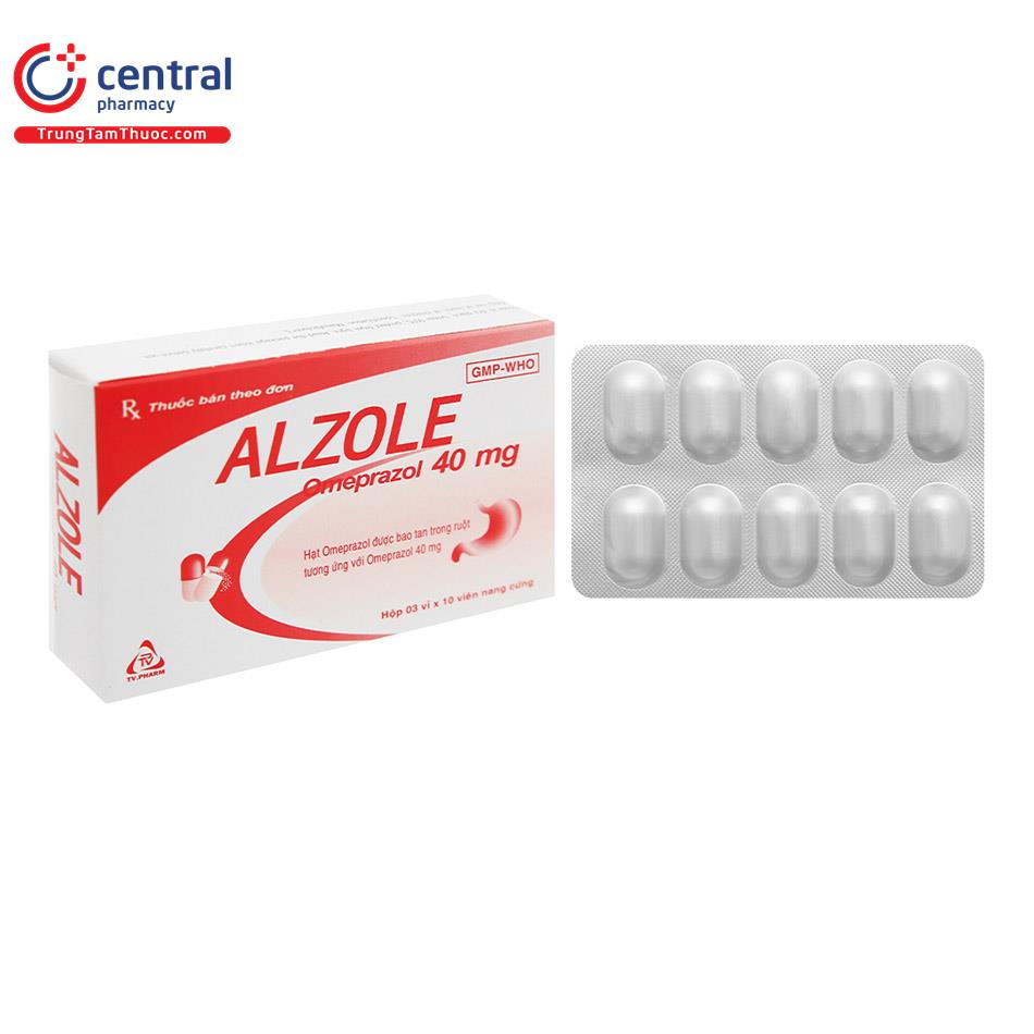 [CHÍNH HÃNG] Thuốc Alzole 40mg - điều trị loét dạ dày tá tràng