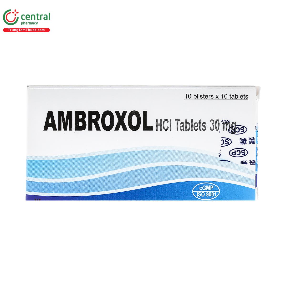 Thuốc Ambroxol HCl Tablets 30mg SCP - Loãng đờm, tiêu chất nhầy trong ...
