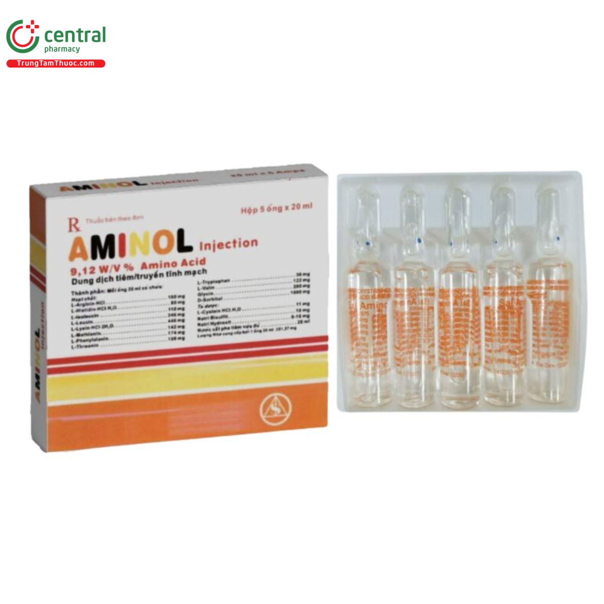 Thuốc Aminol Injection bổ sung amino acid cho người thiếu chất dinh dưỡng