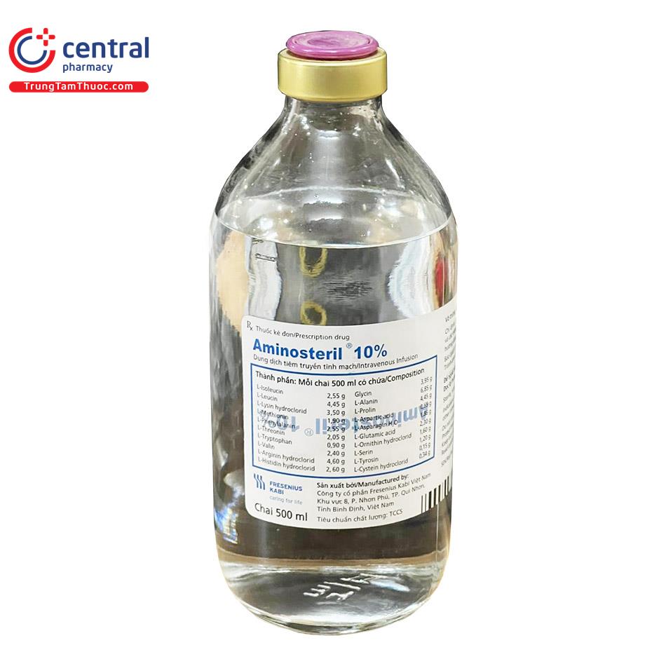 [CHÍNH HÃNG] Aminosteril 10% 500ml bổ sung các acid amin thiết yếu