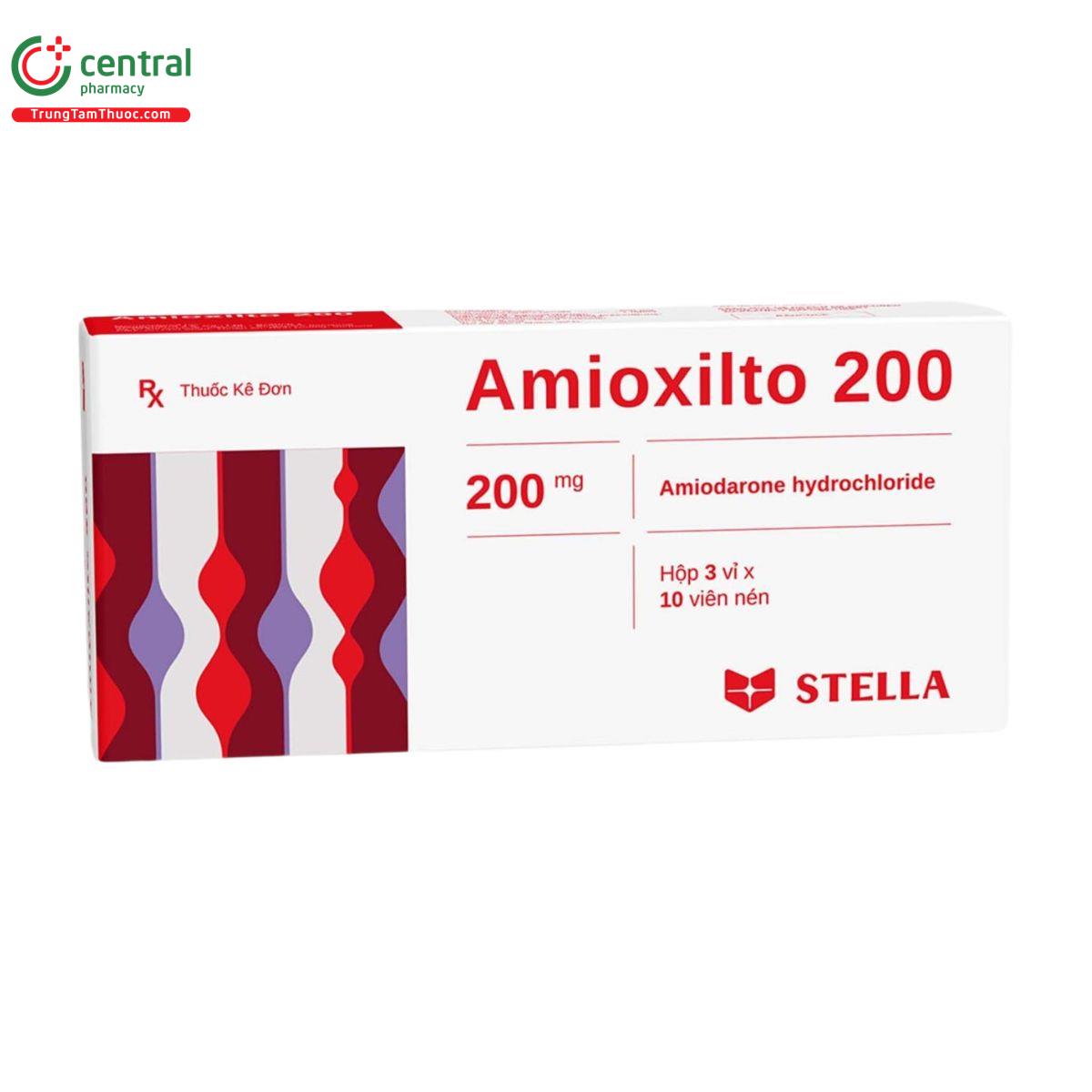 Thuốc Amioxilto 200 Stella điều trị bệnh rối loạn nhịp tim