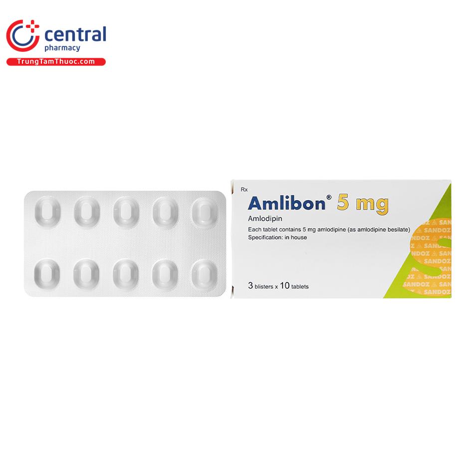 [CHÍNH HÃNG] Thuốc Amlibon 5mg - Thuốc điều trị huyết áp cao