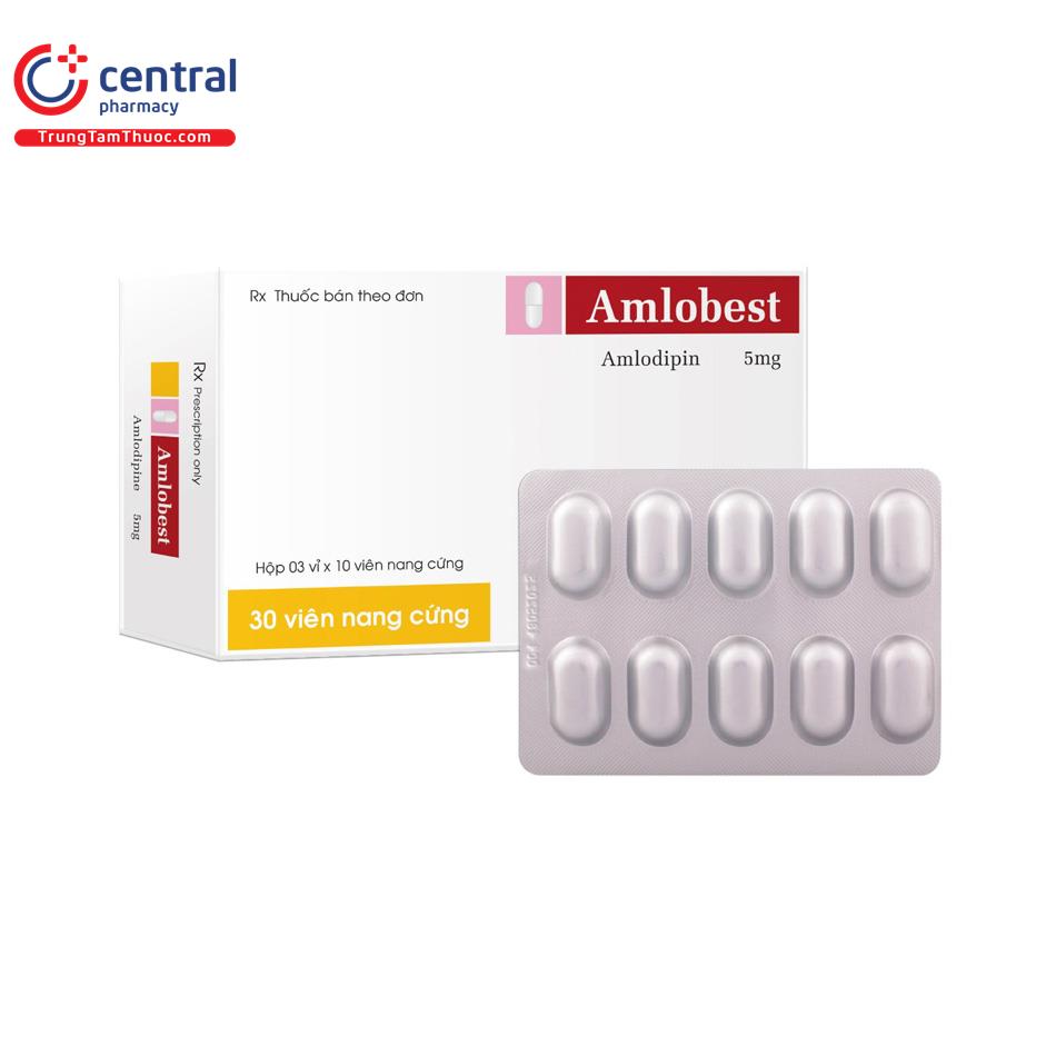 [CHÍNH HÃNG] Thuốc Amlobest 5mg - điều trị tăng huyết áp