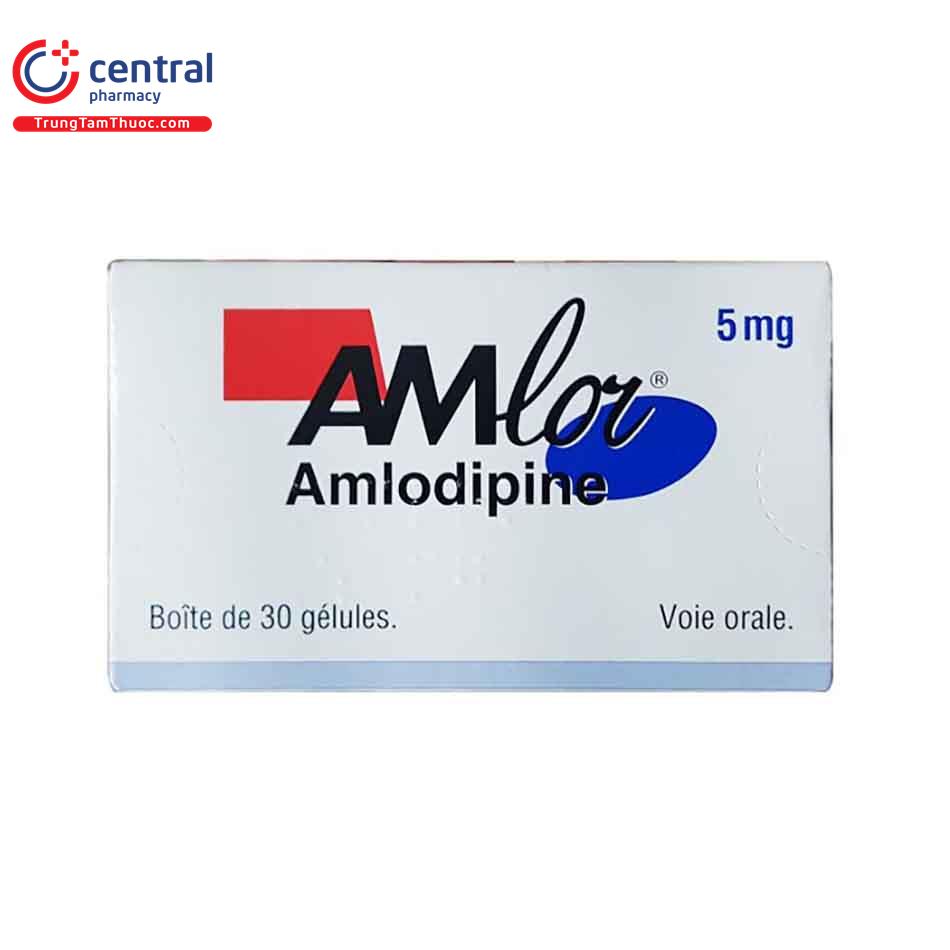 [CHÍNH HÃNG] Thuốc Amlor 5mg Pháp: tác dụng, liều dùng, giá