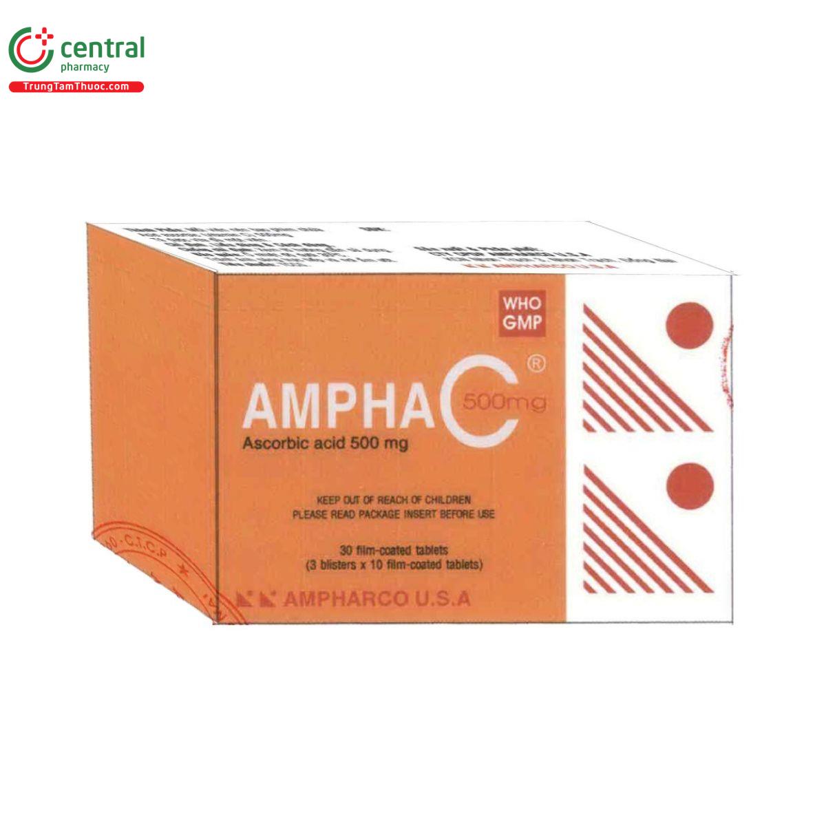 Thuốc Ampha C phòng tình trạng thiếu vitamin C, điều trị bệnh Scorbut