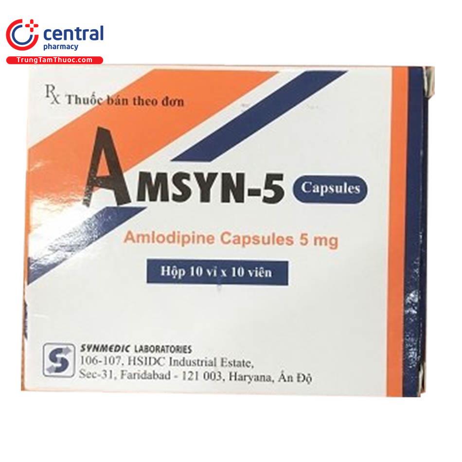 Thuốc Amsyn -5: Thuốc điều trị ở bệnh nhân tăng huyết áp