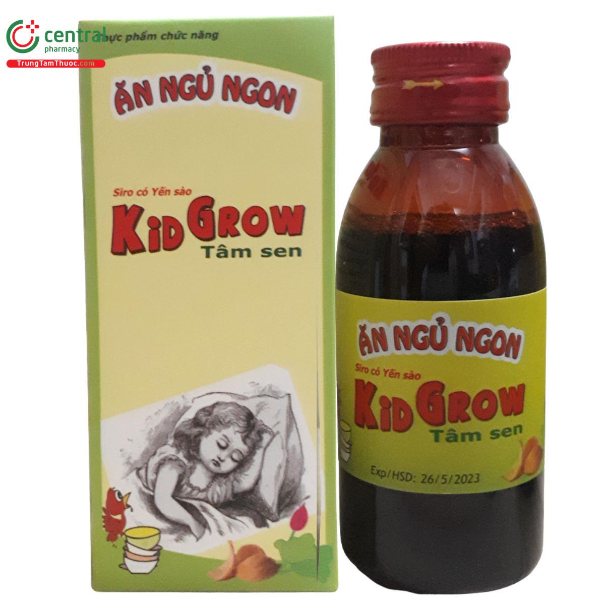 Thuốc Ăn ngủ ngon Kid Grow Tâm Sen - Giúp trẻ ăn ngon, ngủ sâu