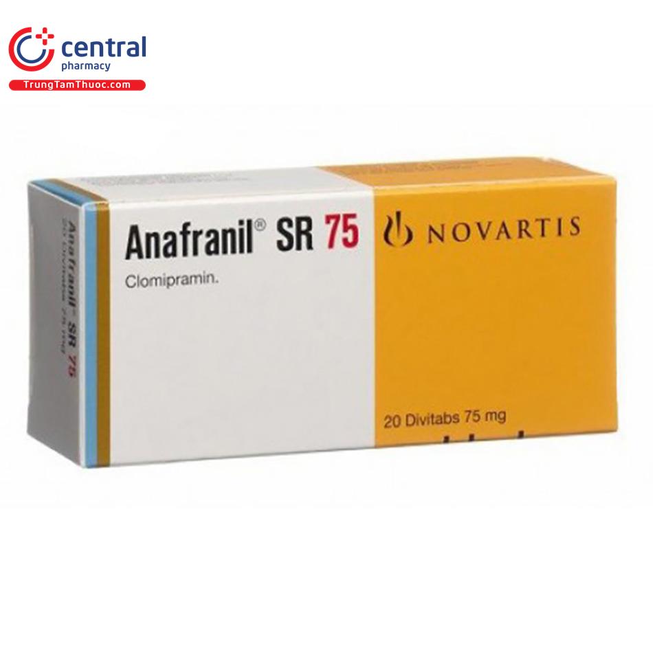 [CHÍNH HÃNG] Thuốc Anafranil SR 75 Novartis trị triệu chứng trầm cảm