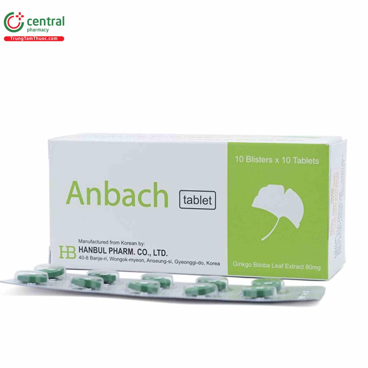 Thuốc Anbach Tablet điều trị rối loạn tuần hoàn ngoại biên hiệu quả