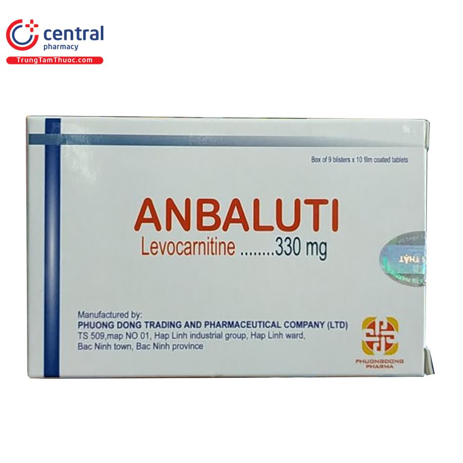 [CHÍNH HÃNG] Thuốc Anbaluti 330mg điều trị thiếu hụt Carnitine