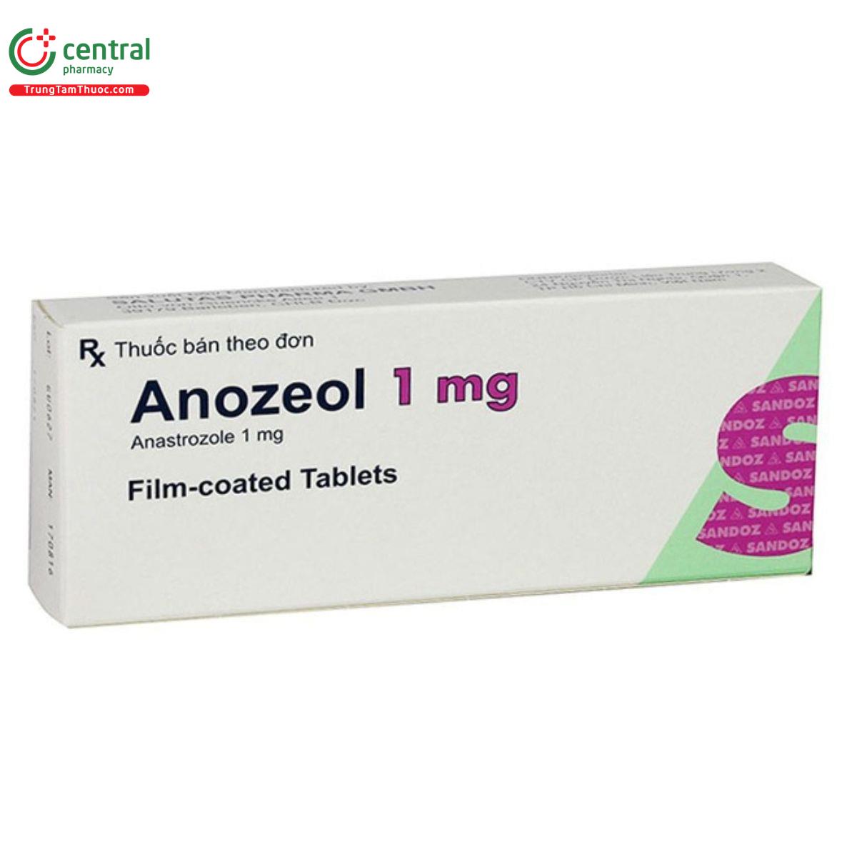 Thuốc Anozeol 1mg - Điều trị ung thư vú ở phụ nữ sau mãn kinh
