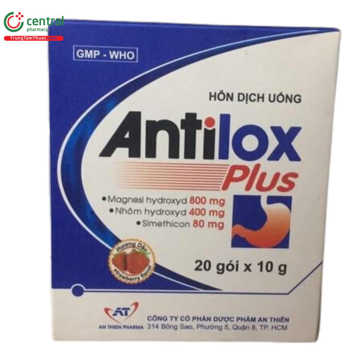 Thuốc Antilox Plus điều trị viêm hang vị, viêm loét dạ dày, tá tràng