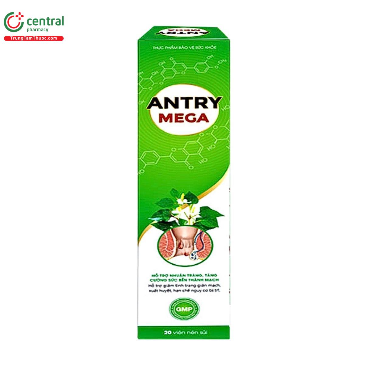 Thuốc Antry mega - Hỗ trợ nhuận tràng, cải thiện các triệu chứng trĩ