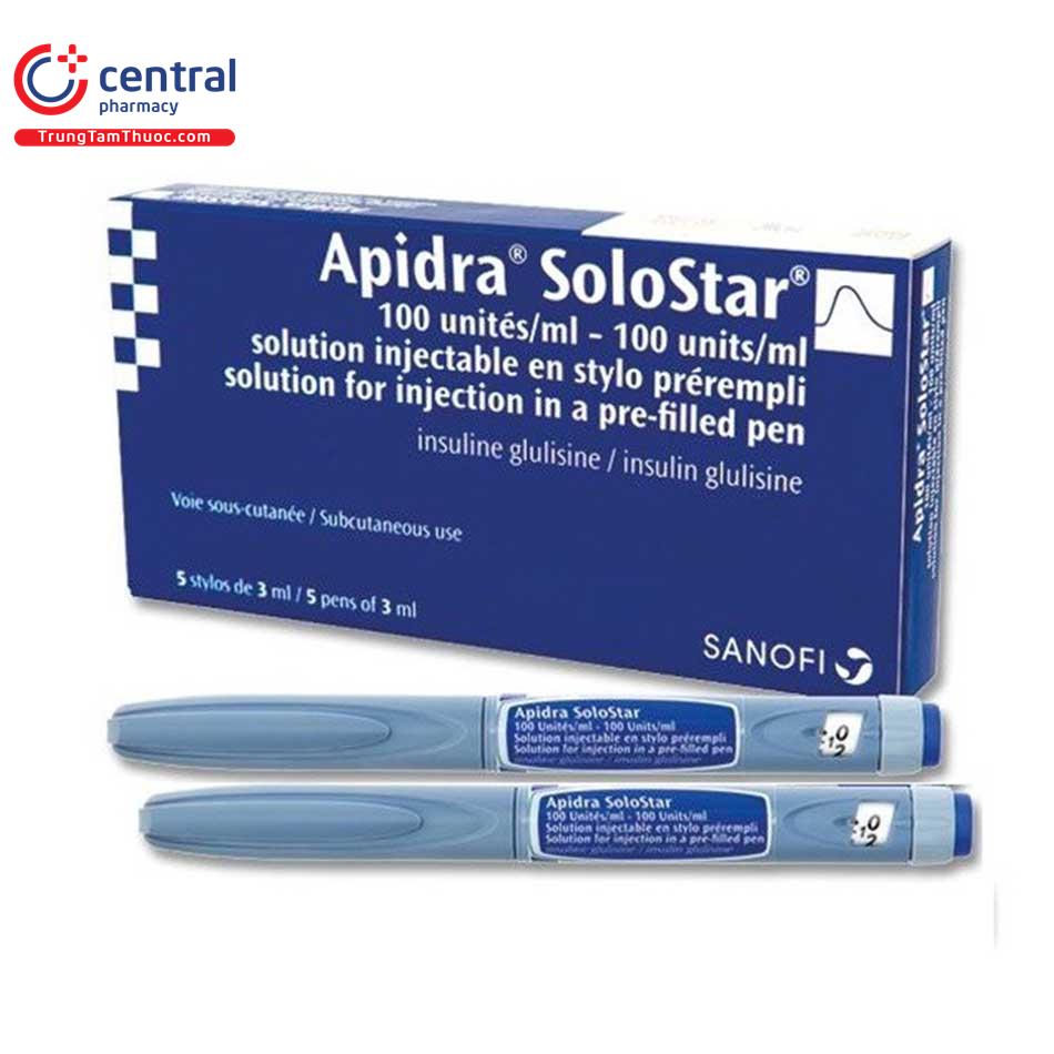 [CHÍNH HÃNG] Bút tiêm tiểu đường Apidra Solostar 100IU/ml