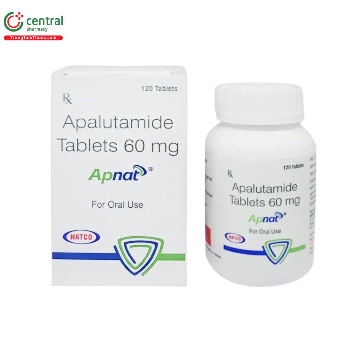 Thuốc Apnat 60mg Apalutamide Tablets điều trị ung thư tuyến tiền liệt