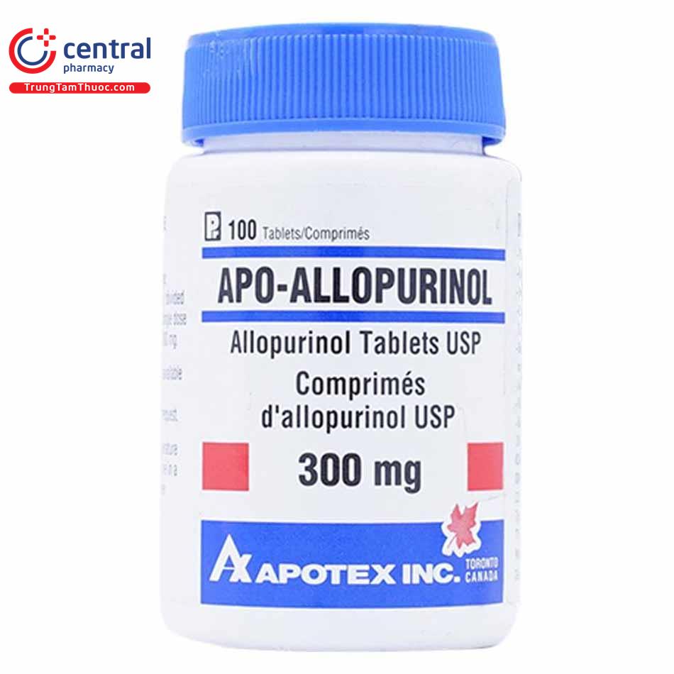 [CHÍNH HÃNG] Thuốc Apo-Allopurinol 300mg đặc trị Gút nhạy nhất