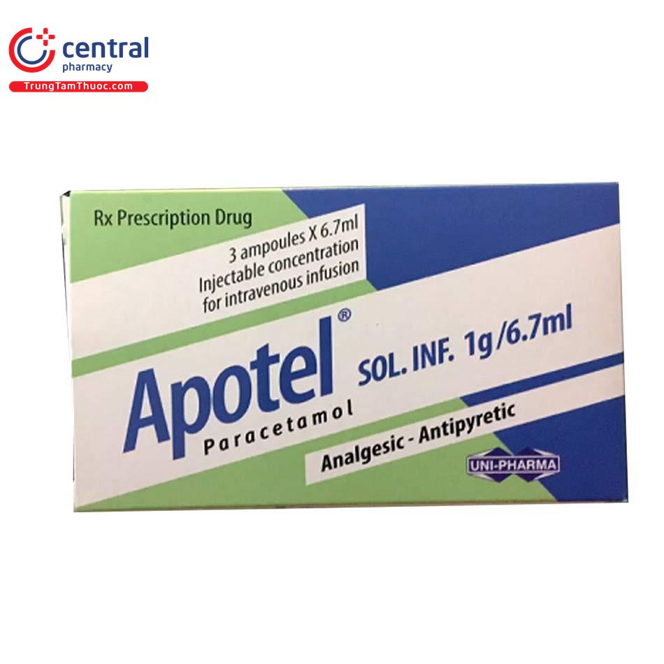 [CHÍNH HÃNG] Thuốc Apotel 1g/6.7ml giảm đau, hạ sốt