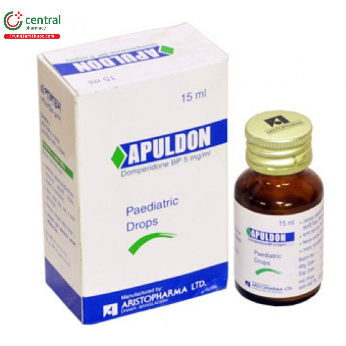 Thuốc Apuldon Paediatric Drops - Điều trị triệu chứng buồn nôn và nôn