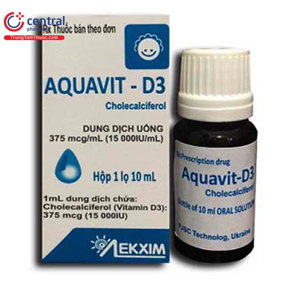 Thuốc Aquavit-D3 - Thuốc chống còi xương, suy dinh dưỡng