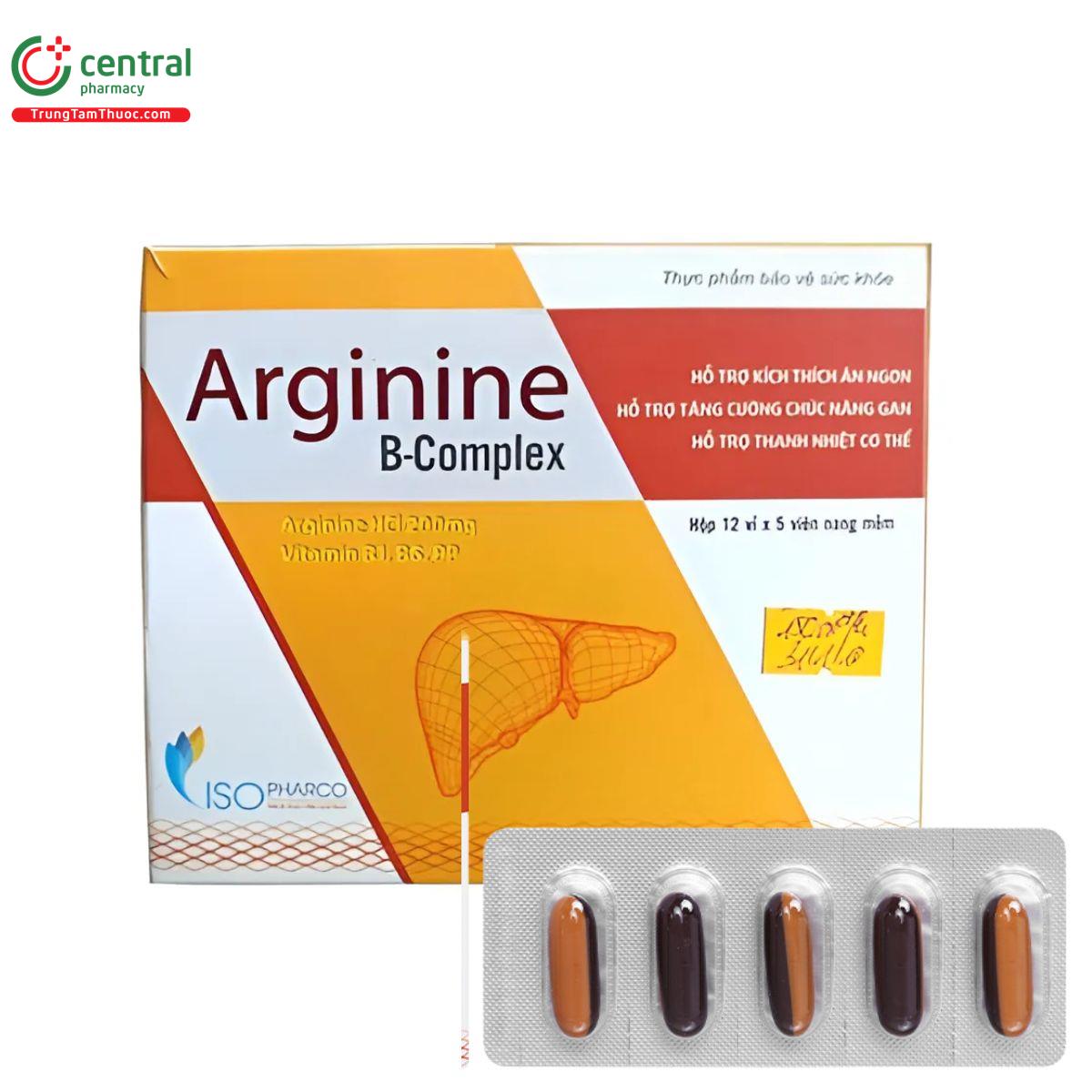 Thuốc Arginine B-Complex IsoPharco hỗ trợ tăng cường chức năng gan