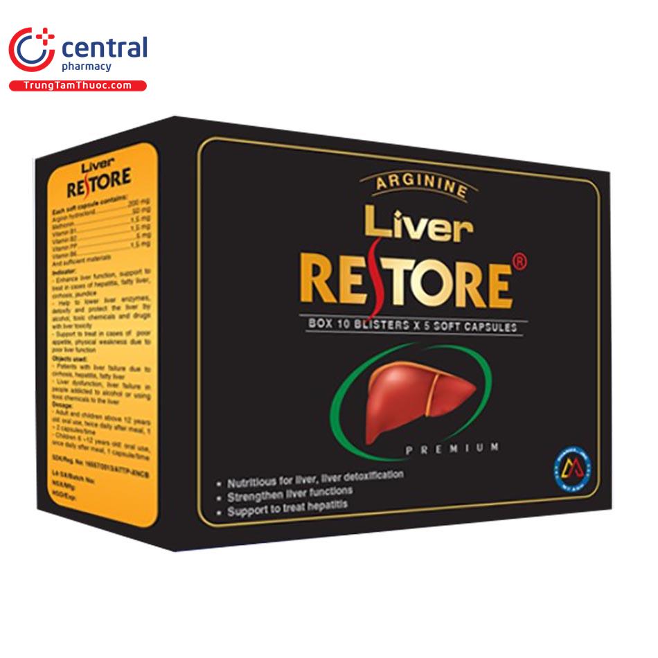 Thuốc Arginine Liver Restore - Thuốc điều trị suy giảm chức năng gan