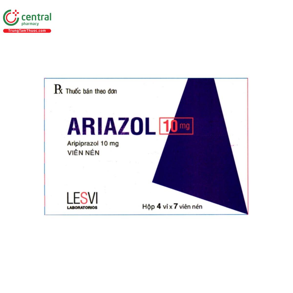 Thuốc Ariazol 10mg - Điều trị tâm thần phân liệt cho người từ 15 tuổi