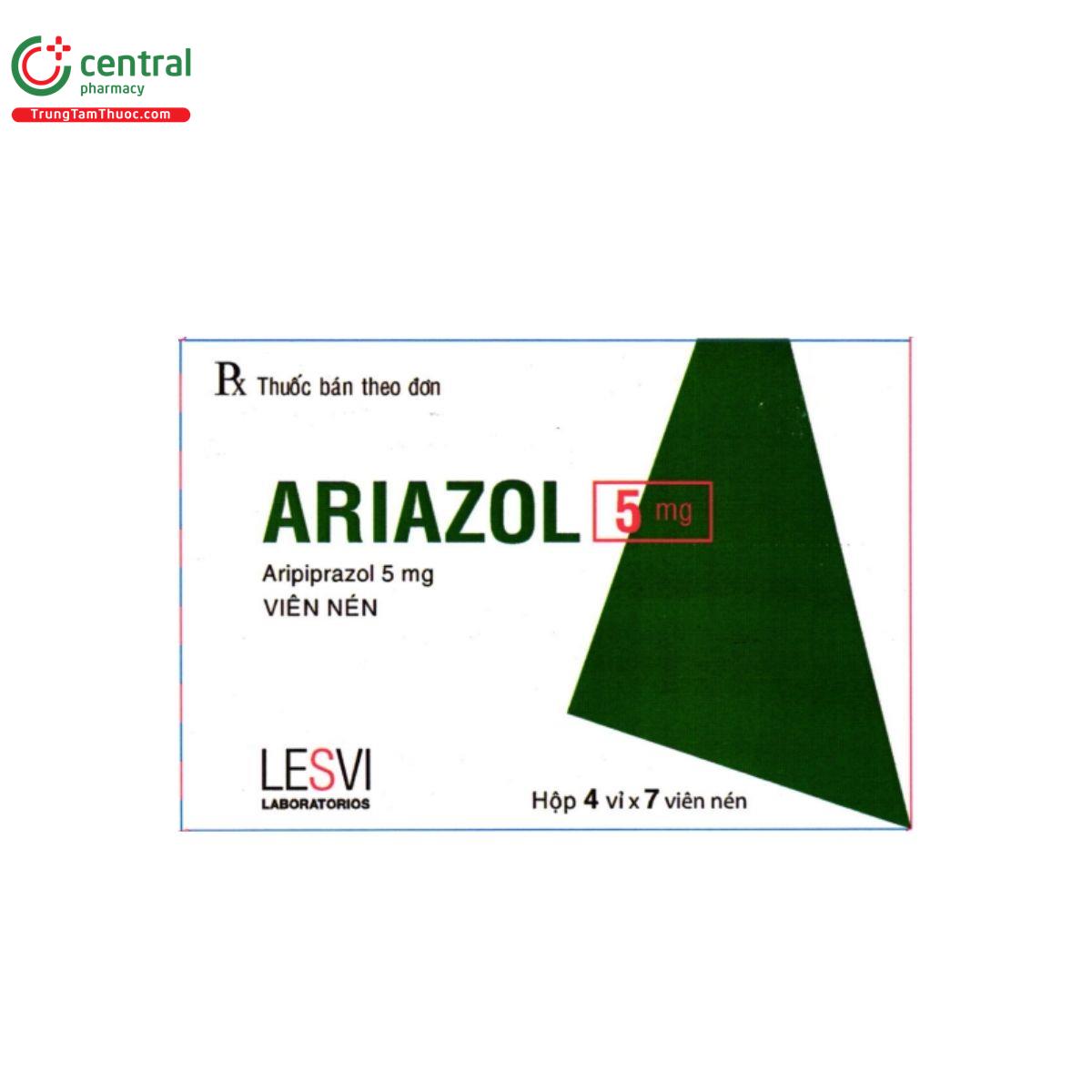 Thuốc Ariazol 5mg - Điều trị tâm thần phân liệt ở người trên 15 tuổi