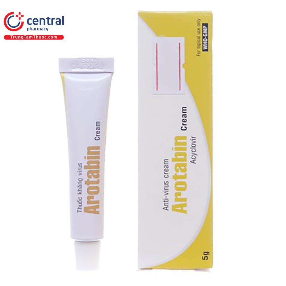[CHÍNH HÃNG] Thuốc Arotabin Cream điều trị nhiễm virus Herpes simplex
