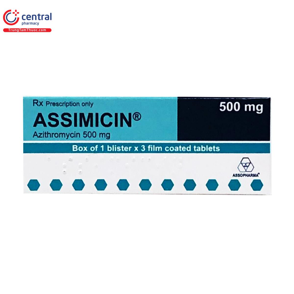 [CHÍNH HÃNG] Thuốc Assimicin 500mg - điều trị nhiễm khuẩn