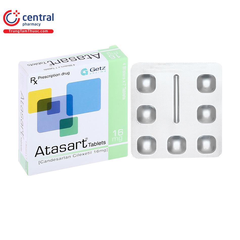 Thuốc Atasart Tablets 16mg trị cao huyết áp không rõ nguyên do