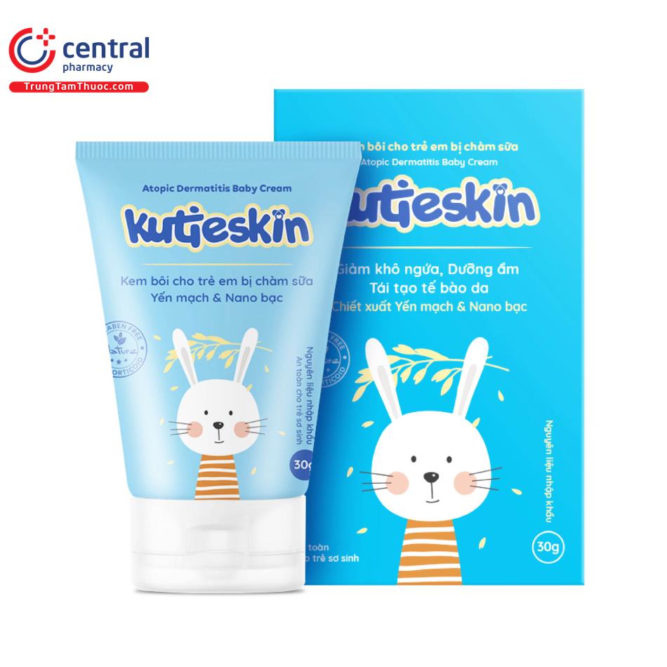 [CHÍNH HÃNG] Kem bôi chàm sữa Atopic Dermatitis Baby Cream Kutieskin