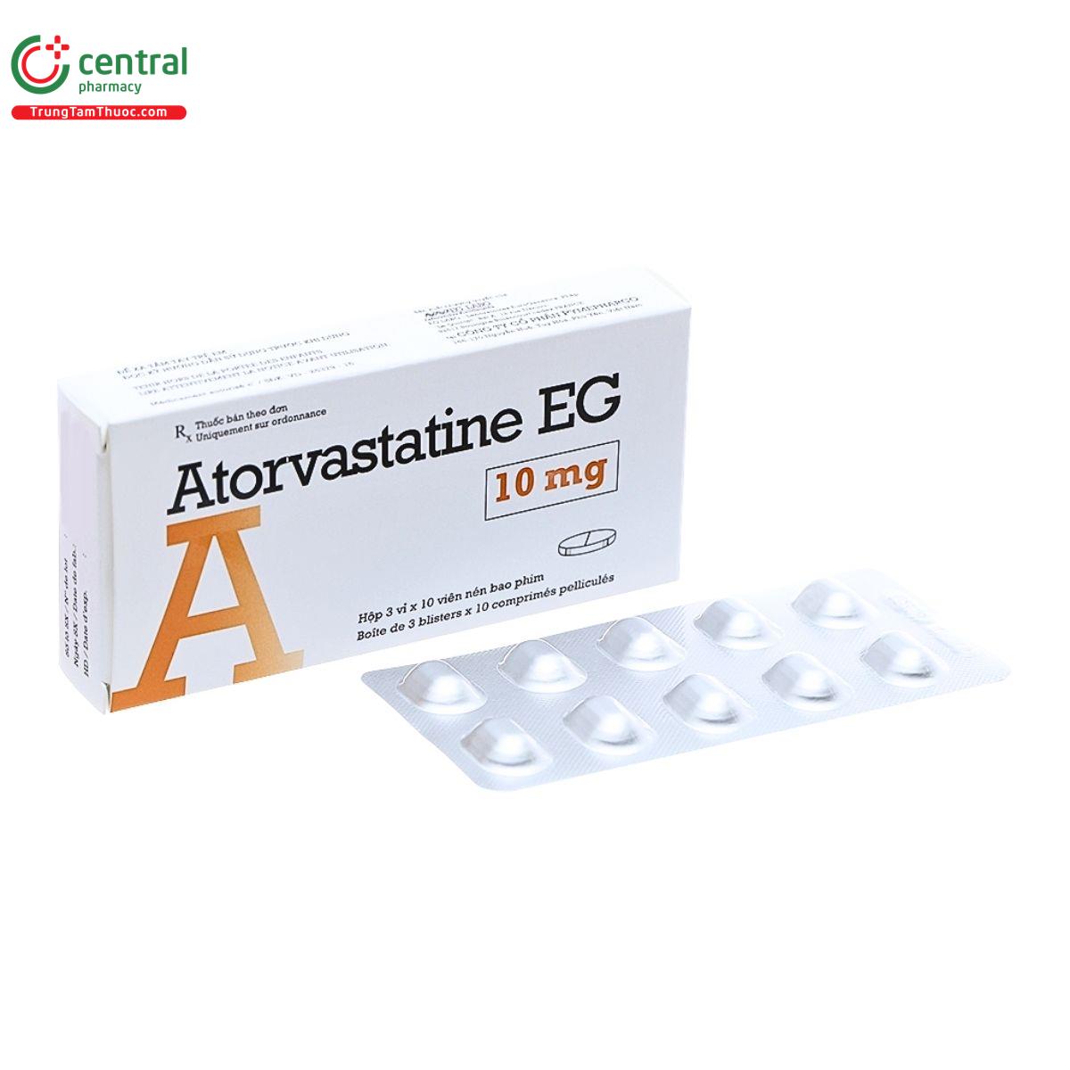 Thuốc Atorvastatine EG 10mg: Chỉ định, liều dùng và lưu ý khi sử dụng