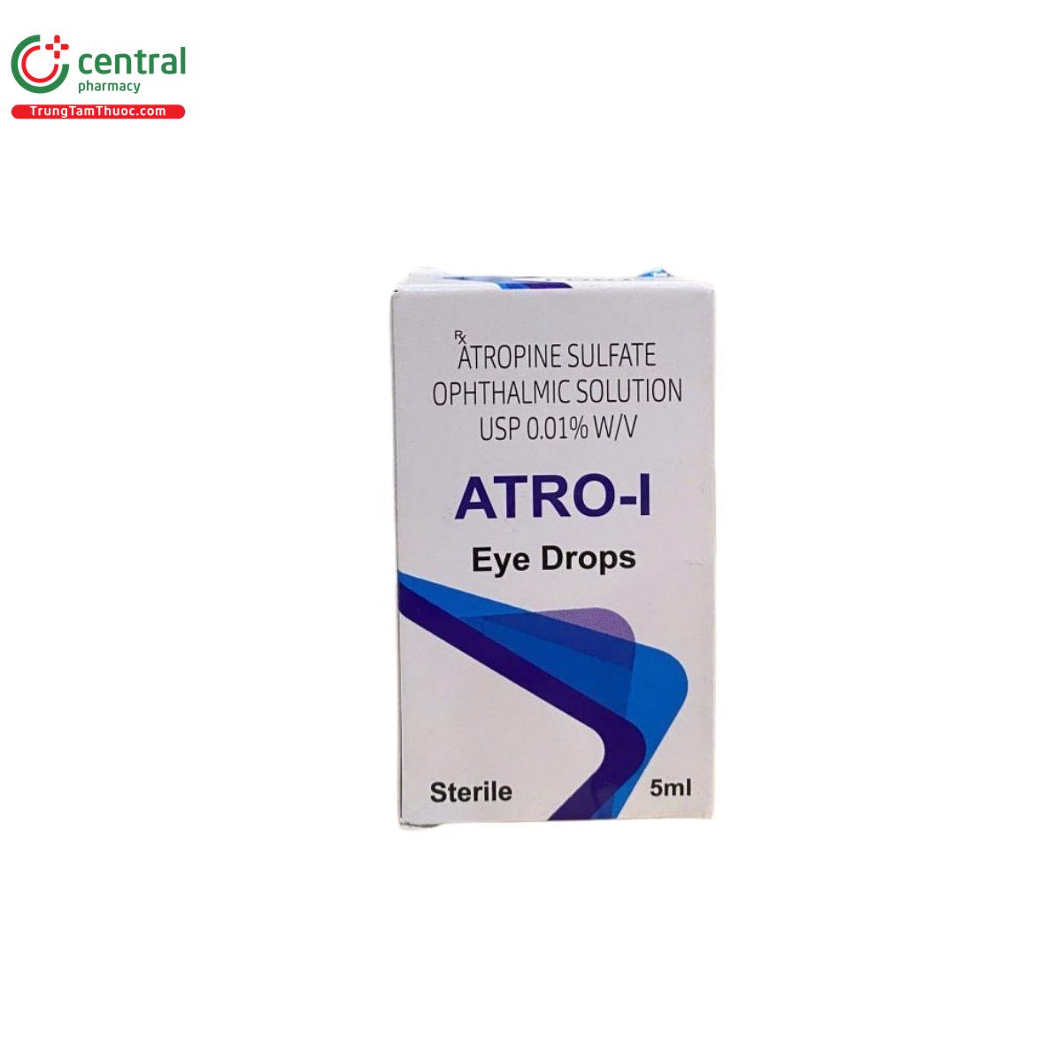 Thuốc nhỏ mắt ATRO-I chứa atropin sulfat, kiểm soát cận thị ở trẻ em