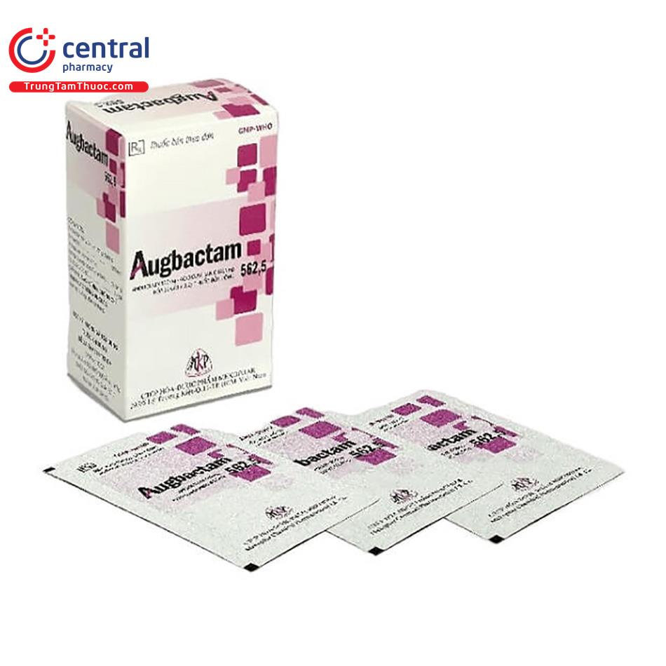 [CHÍNH HÃNG] Thuốc Augbactam 562.5mg điều trị viêm họng, viêm amidan