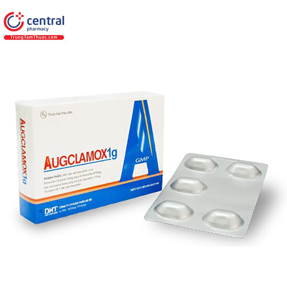 [CHÍNH HÃNG] Thuốc Augclamox 1g trị viêm nhiễm tai-mũi-họng nặng