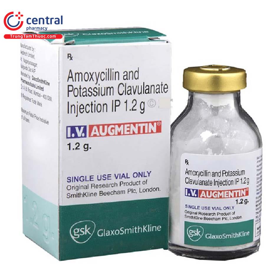 Thuốc kháng sinh Augmentin 1.2g trị nhiễm khuẩn hiệu quả