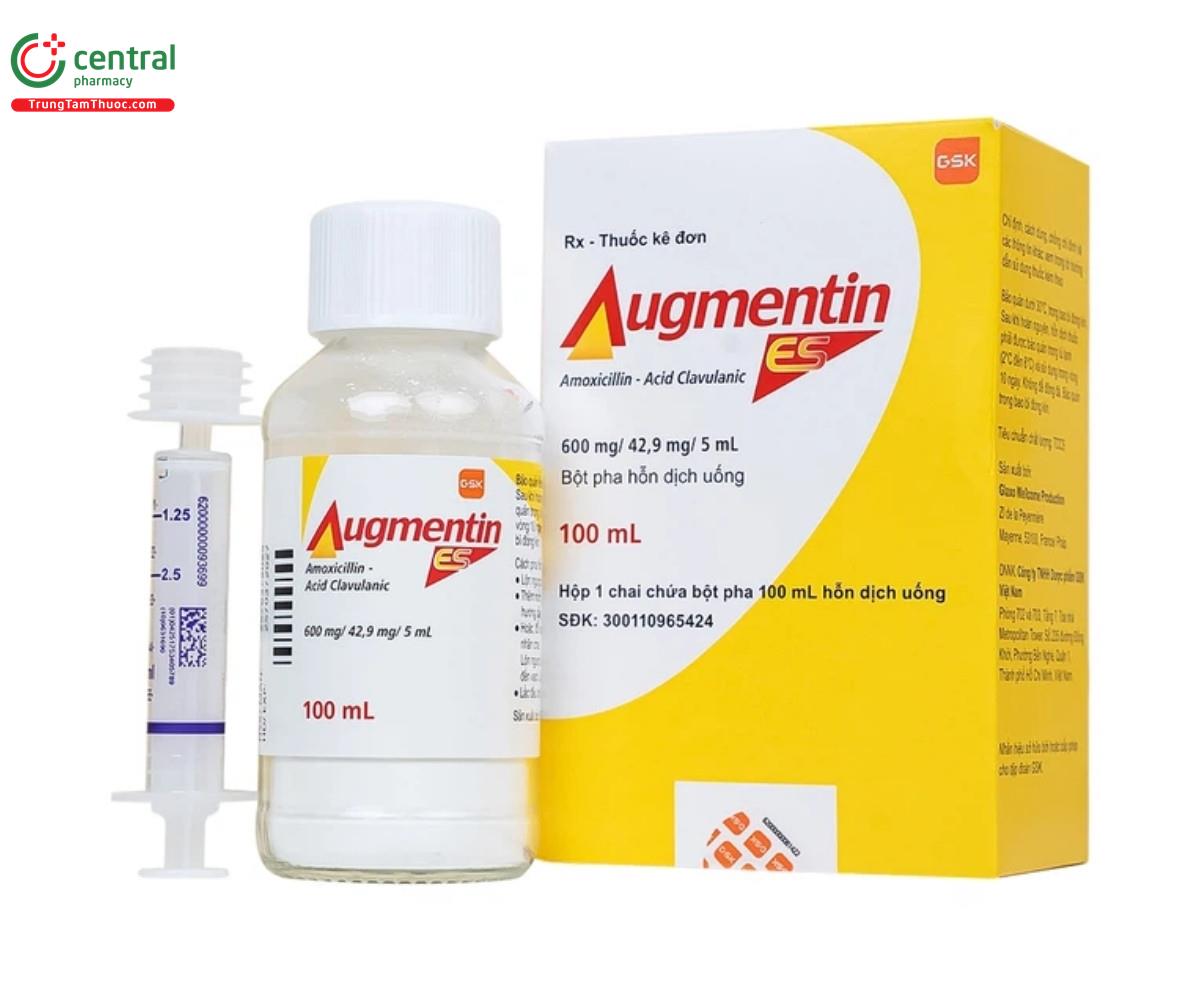 Thuốc Augmentin ES 600mg/42.9mg/5ml GSK - Điều trị nhiễm khuẩn